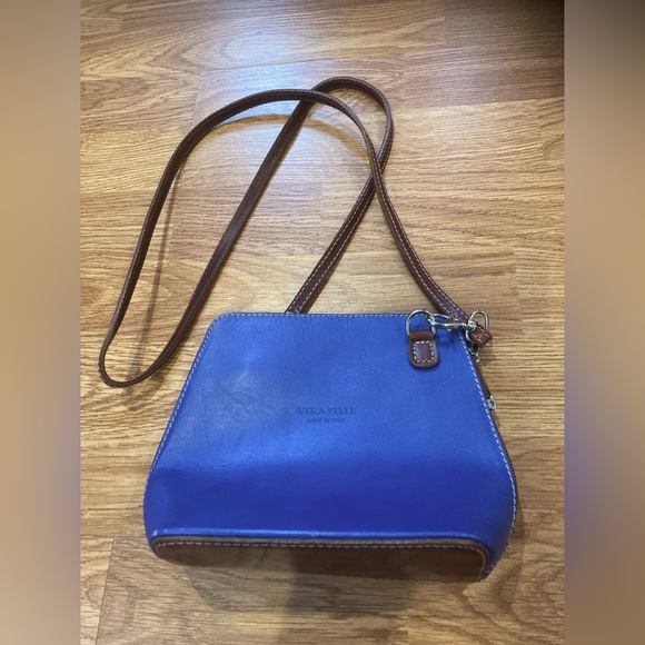 Vera Pelle | Bags | Vera Pelle Made In Italy Leather Crossbody Bag ...